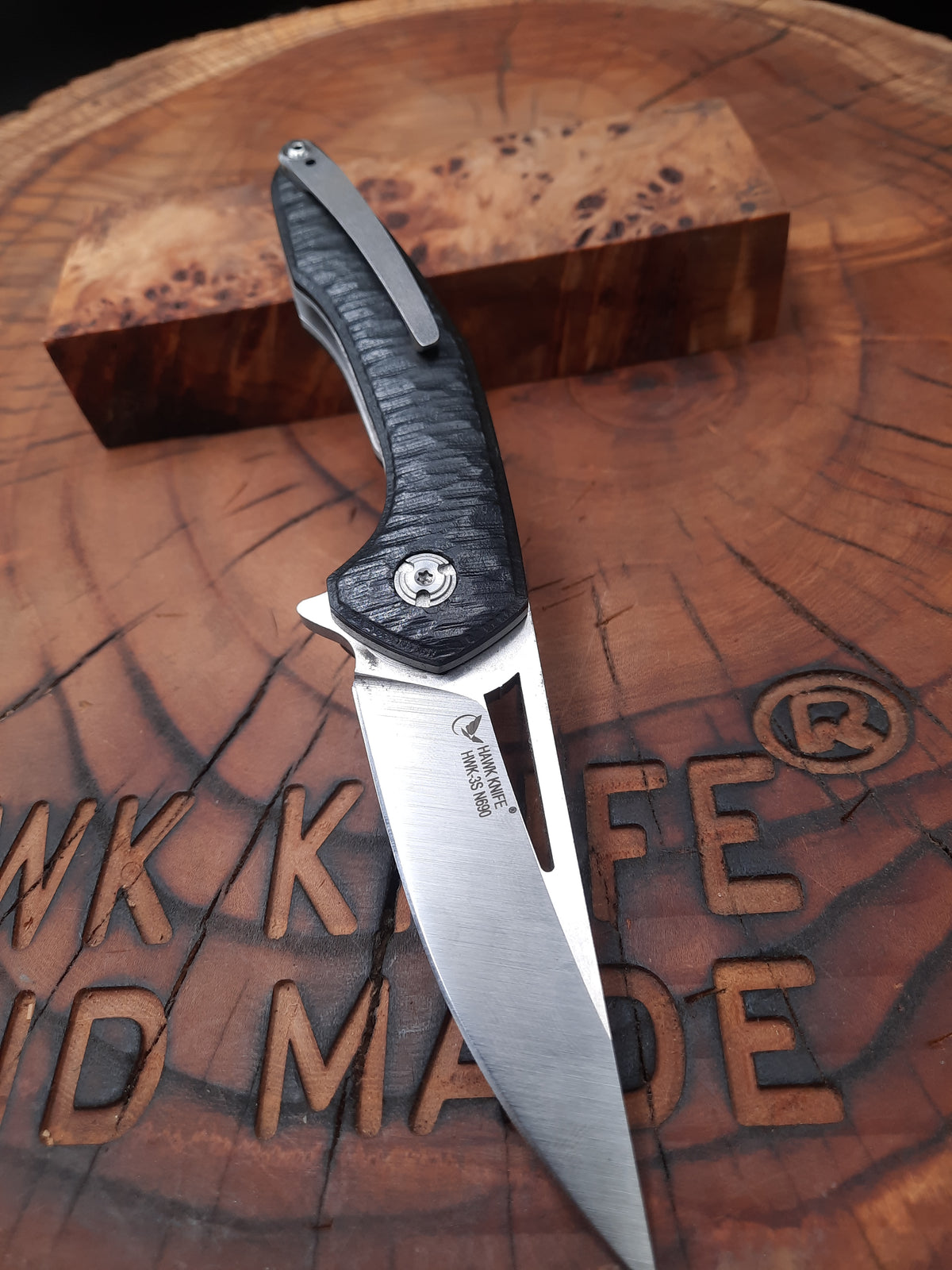 HAWK-3 MINI N690 LINERLOCK POCKET KNIFE — Hawk Knife