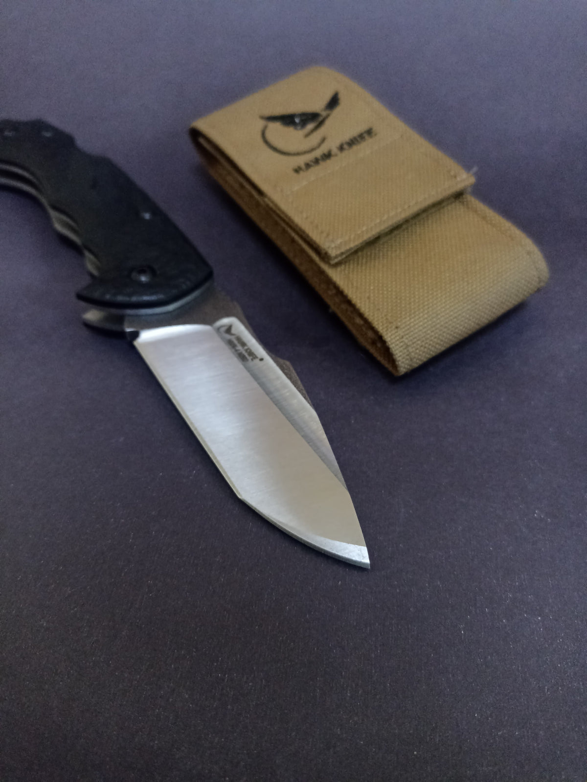 HAWK-4 (VIP) N690 SLOTED POCKET KNIFE — Hawk Knife