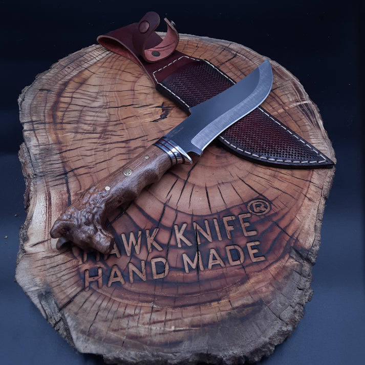 WOLF HEAD HUNTING KNIFE – Hawk Knife