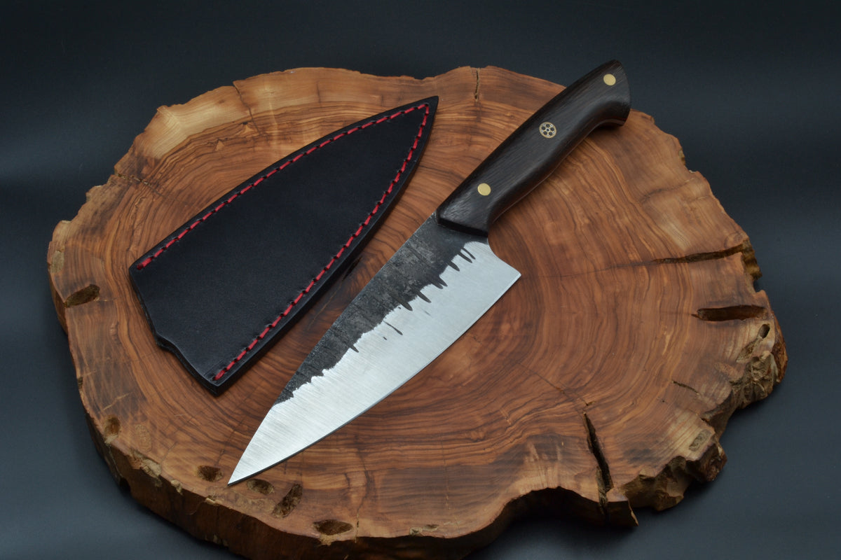 K720 CARBON STEEL HAND MADE FULLTANG CHEF KNIFE (S) — Hawk Knife